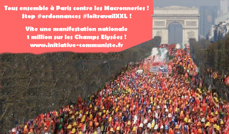 Pour une manifestation à Paris contre les Macronneries : le front ...