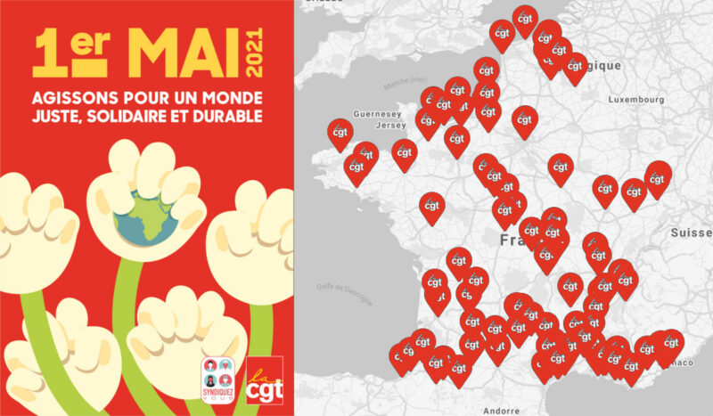 La carte des manifestations du 1er mai 2021. #1ermai - INITIATIVE ... La carte des manifestations du 1er mai 2021. #1ermai - INITIATIVE ...
